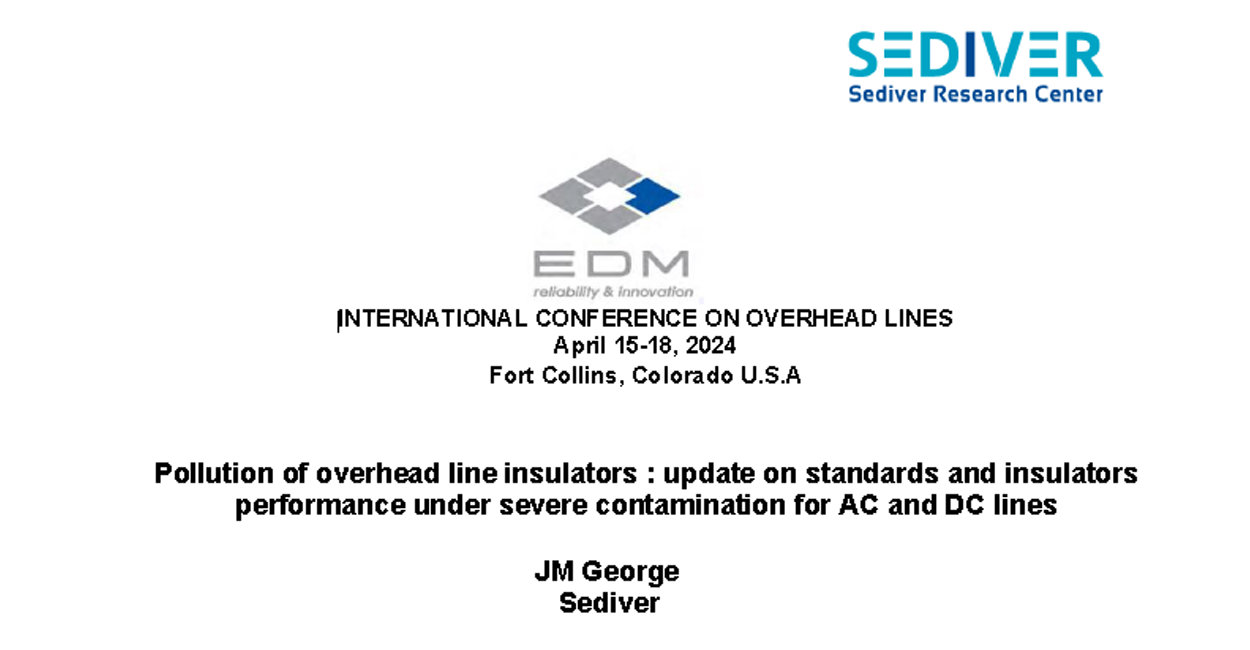 EDM 2024 - Pollution of overhead line insulators - Update - Sediver